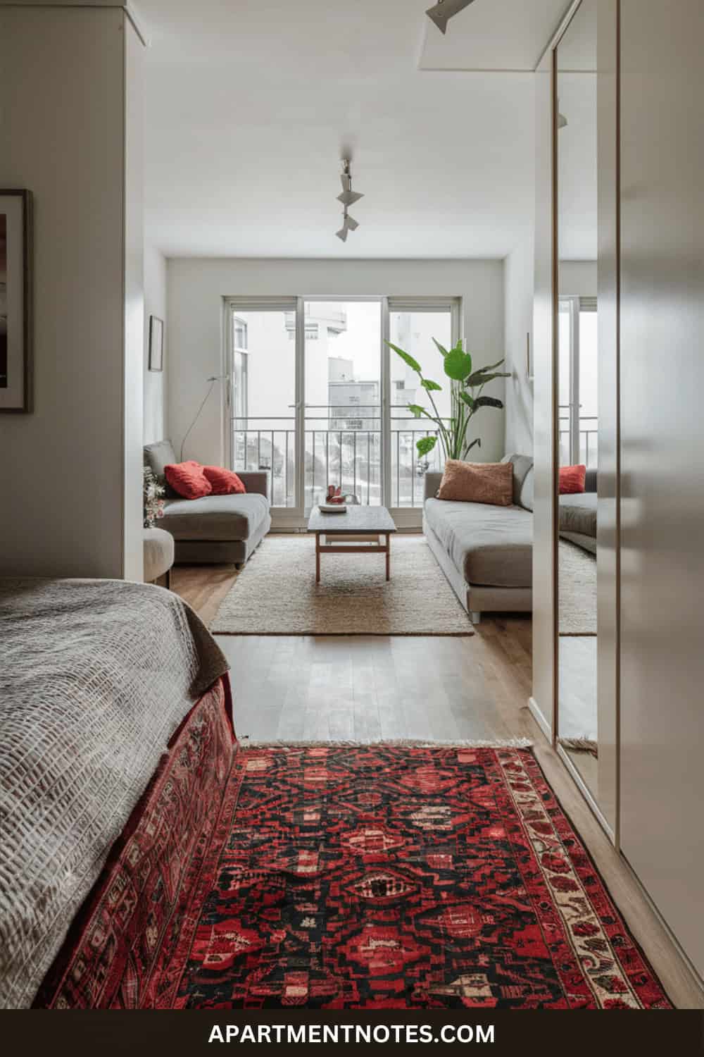 10 Creative Ways to Divide Space in Studio Apartment - Apartment Notes