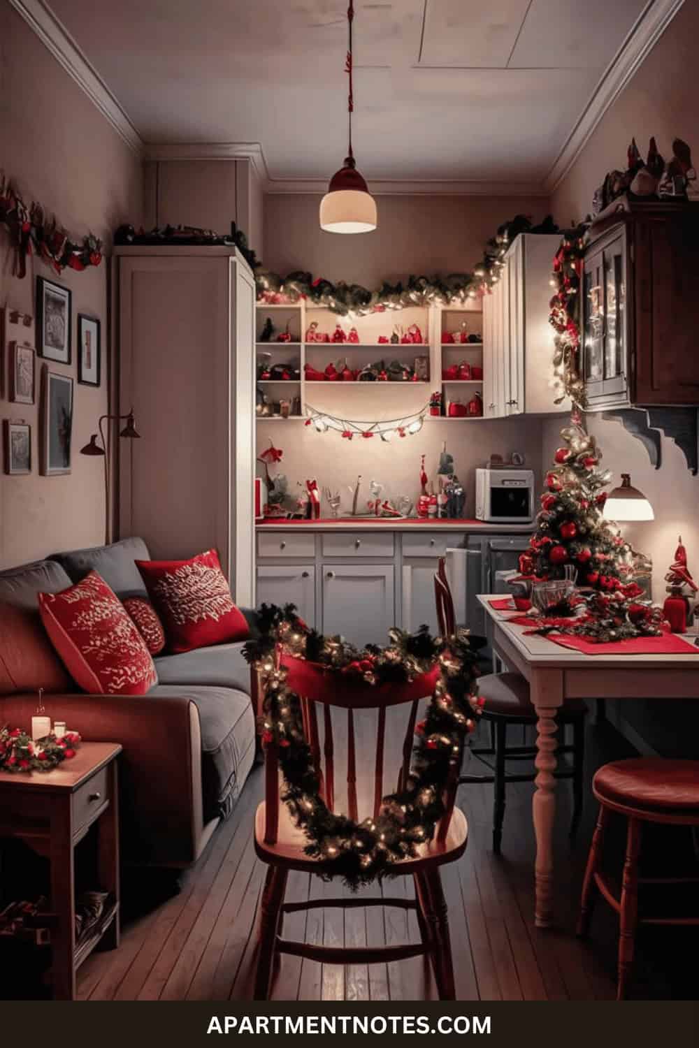 20 Small Apartment Christmas Decoration Ideas - Apartment Notes