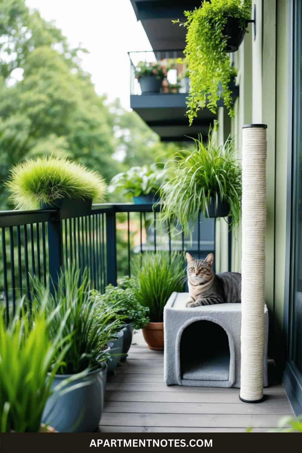 10 Ideas to Make Your Balcony Cat-Friendly - Apartment Notes