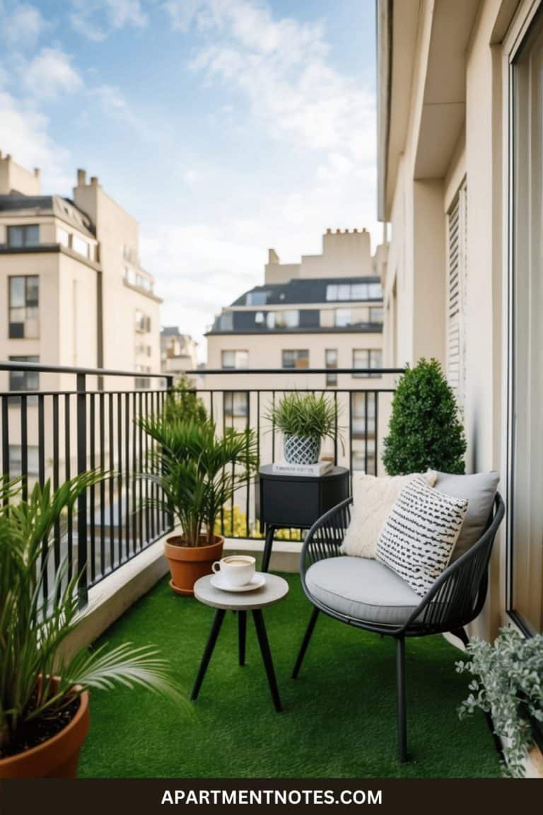 5 Artificial Grass Ideas for Apartment Balcony - Apartment Notes