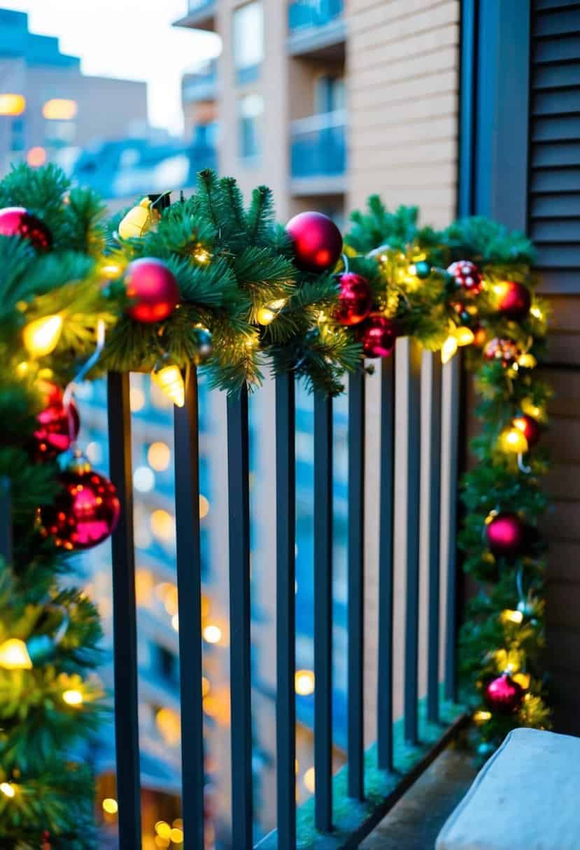 15 Christmas Decor Ideas for Apartment Balcony - Apartment Notes