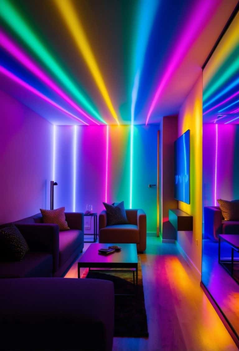 15 Rainbow Light Effect Ideas for Any Room - Apartment Notes