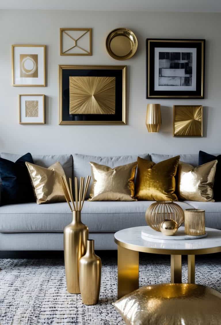 20 Ways to Use Gold Accents in Modern Rooms - Apartment Notes