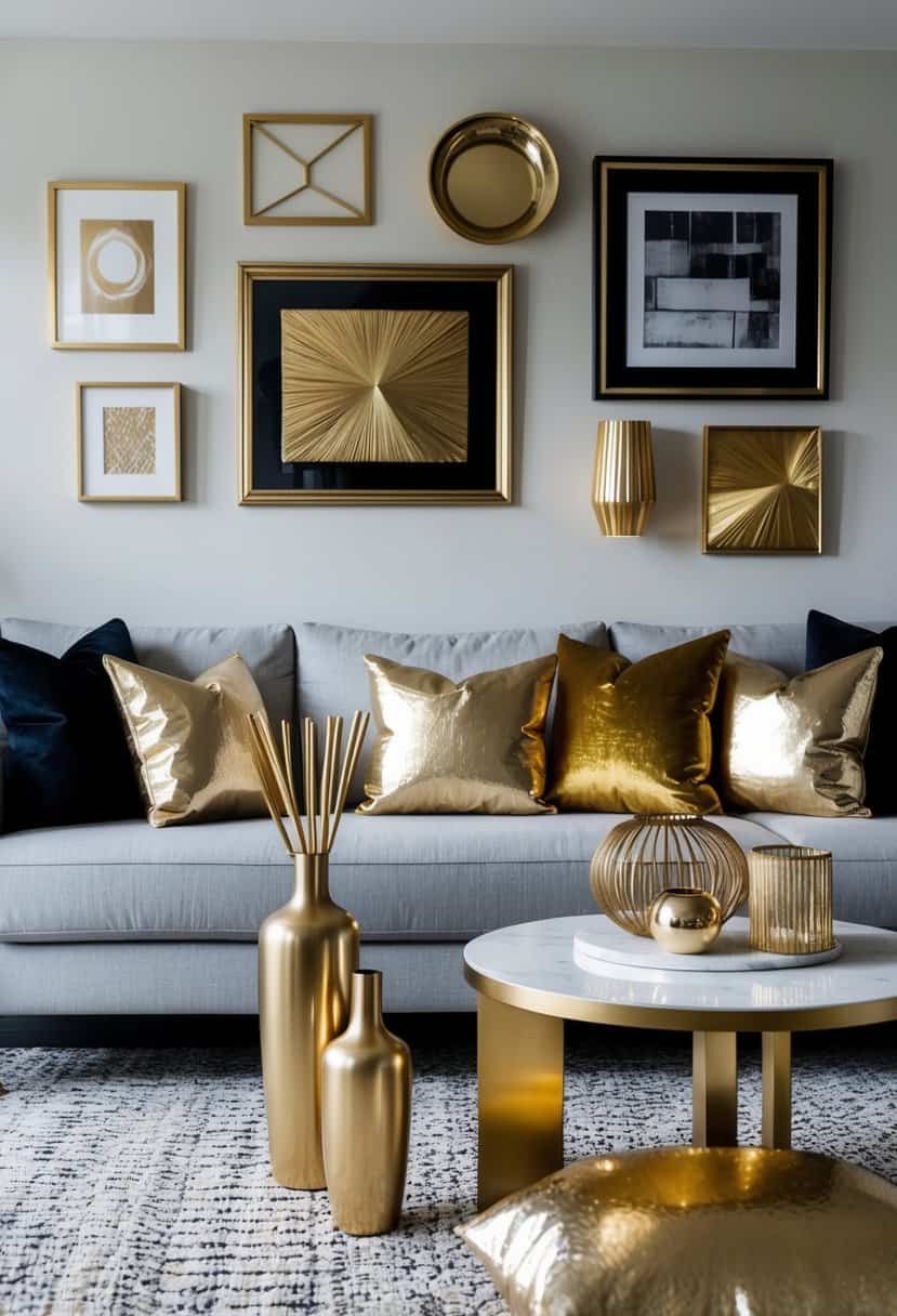 20 Ways to Use Gold Accents in Modern Rooms - Apartment Notes