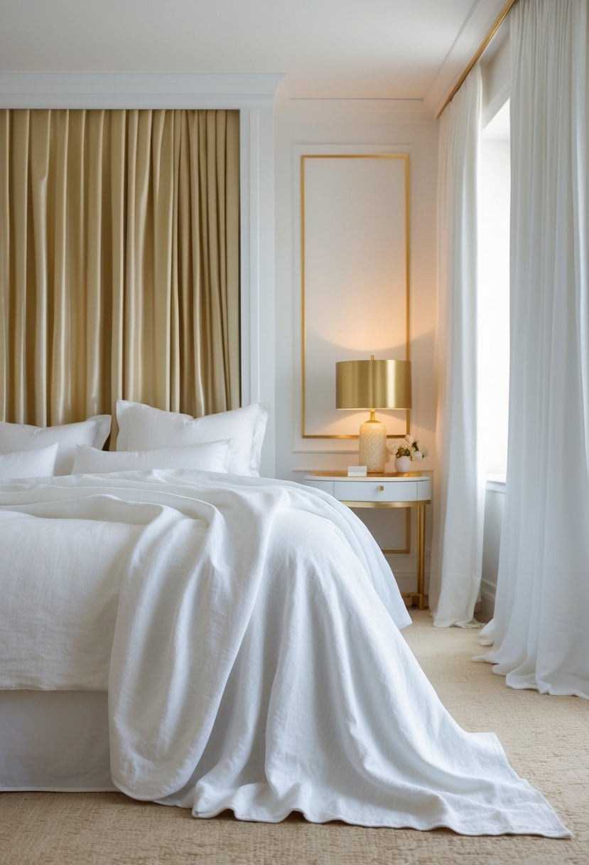 15 Gold and White Room Ideas - Apartment Notes