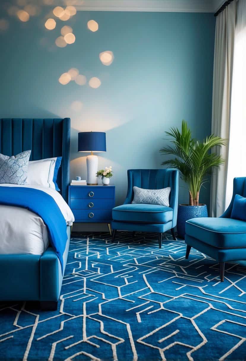 10 Carpet Design Ideas for Blue Bedroom: Cozy Flooring Options ...