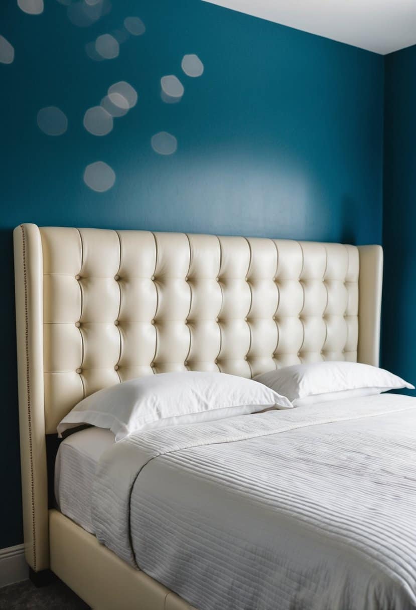 20 Cream Headboard Ideas for Bedroom with Blue Wall: Color Combos ...