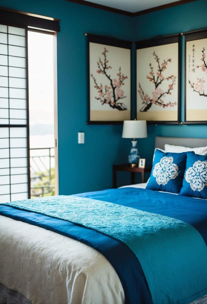 20 Japanese Decor Ideas for Blue Bedroom - Apartment Notes