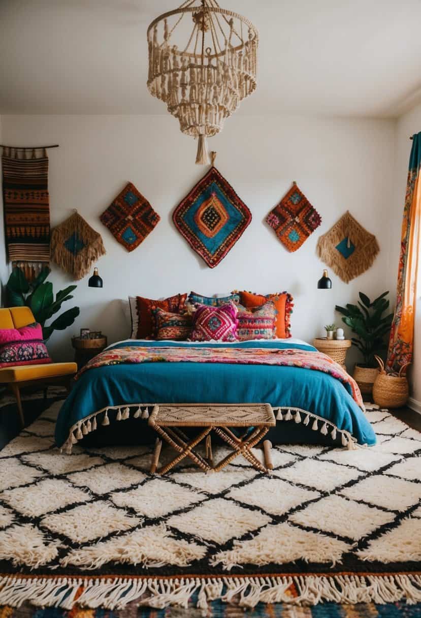 20 Carpet Ideas for Boho Bedroom: Cozy Flooring - Apartment Notes