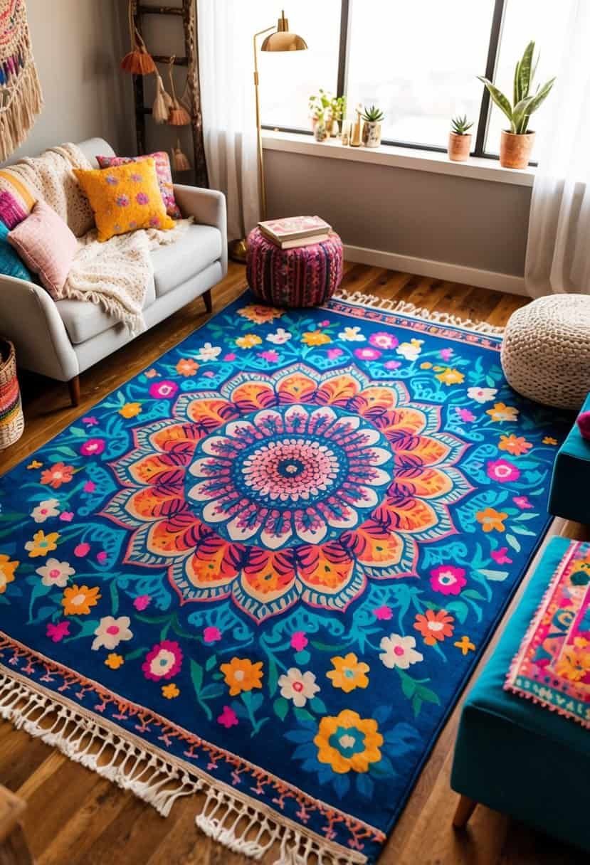 20 Carpet Ideas for Boho Bedroom: Cozy Flooring - Apartment Notes