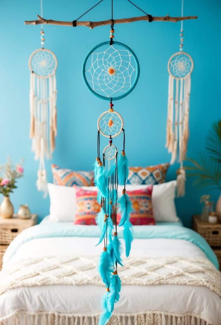 20 Boho Decor for Bedroom with Blue Walls - Apartment Notes