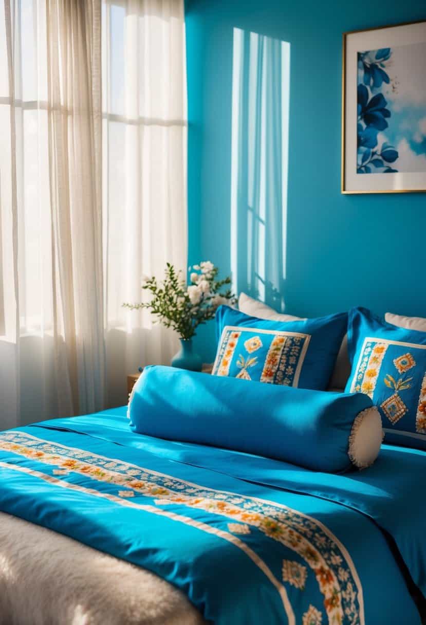 20 Boho Decor for Bedroom with Blue Walls - Apartment Notes