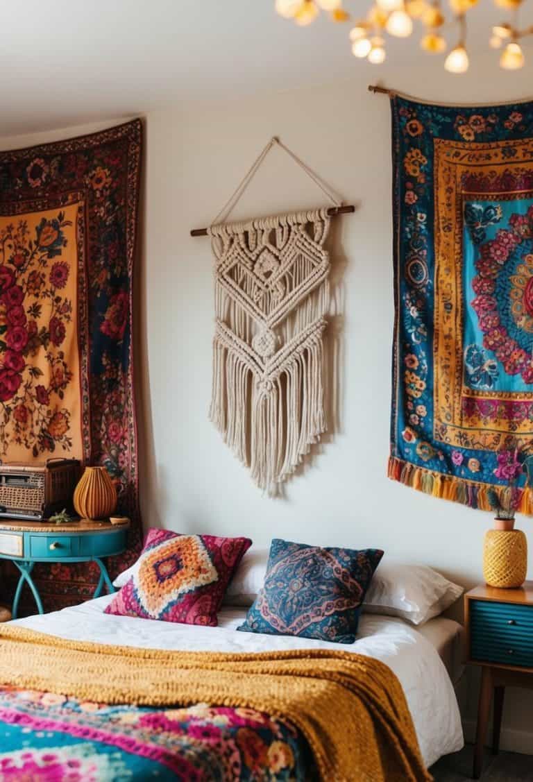 20 Retro Boho Bedroom Decor Ideas - Apartment Notes
