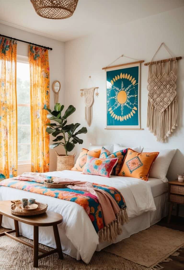 20 Retro Boho Bedroom Decor Ideas - Apartment Notes