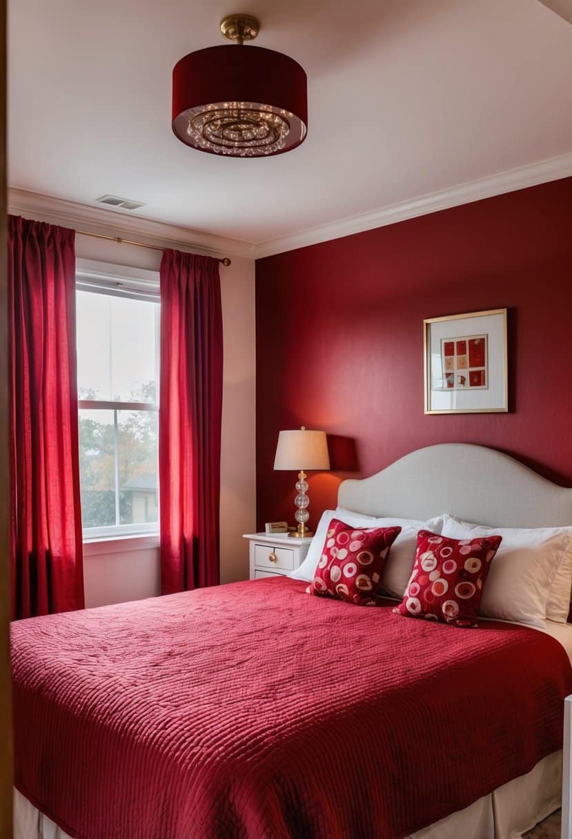 20 Cherry Color Bedroom Decor Ideas - Apartment Notes