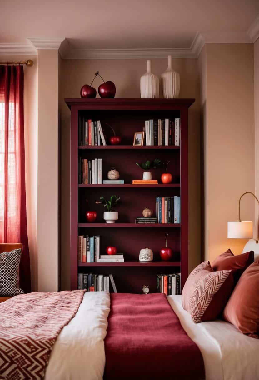 20 Cherry Color Bedroom Decor Ideas - Apartment Notes