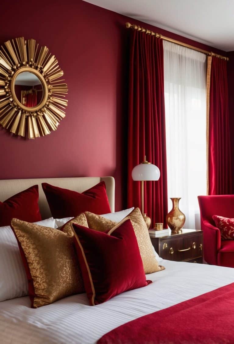 20 Cherry Color Bedroom Decor Ideas - Apartment Notes