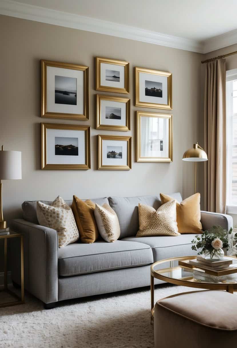 20 Small Gold Living Room Decor Ideas - Apartment Notes