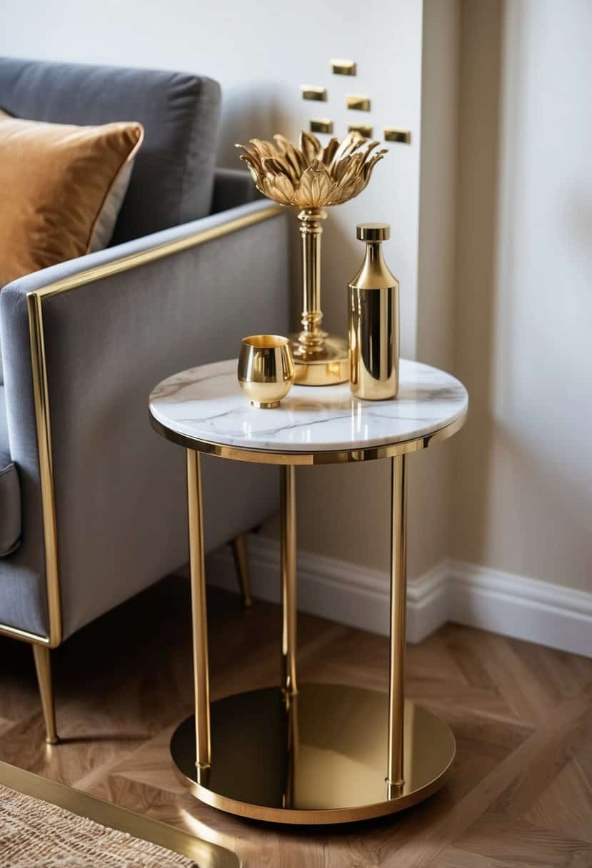 20 Small Gold Living Room Decor Ideas - Apartment Notes