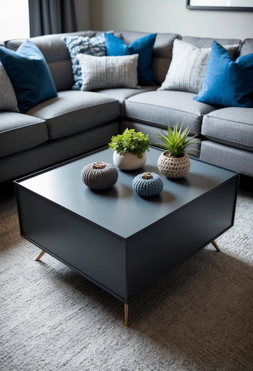 20 Small Gray and Blue Living Room Decor Ideas - Apartment Notes